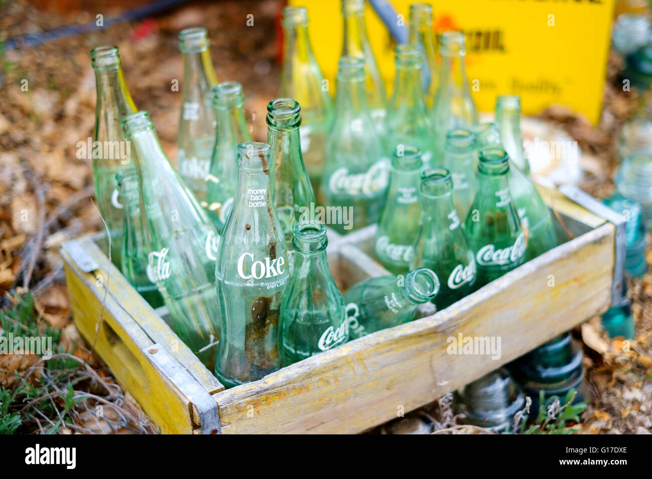 Old coke bottles hi-res stock photography and images - Alamy