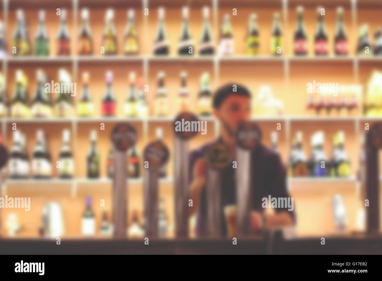 Blurred Beer House background (interior Stock Photo - Alamy