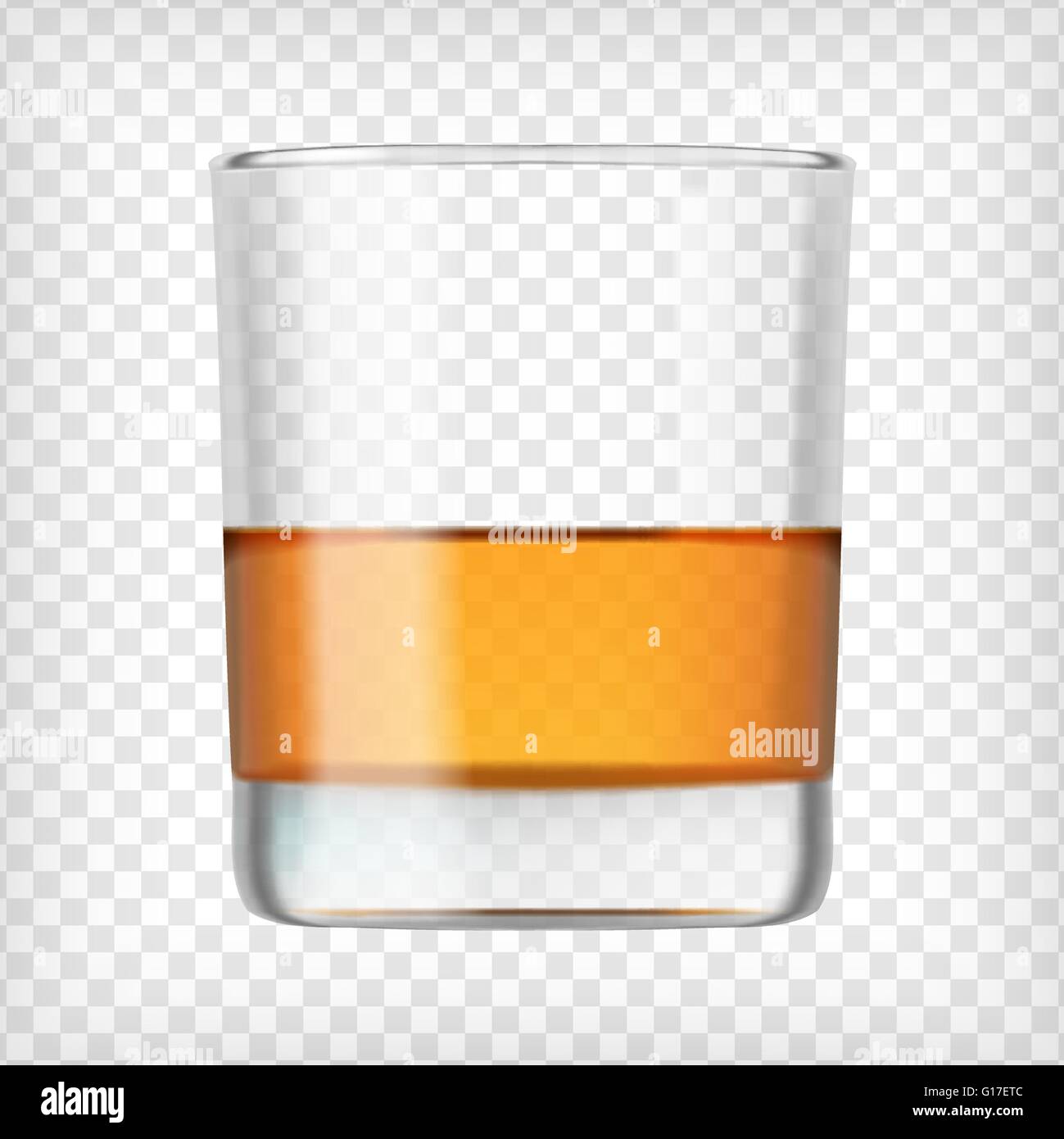 Glass of scotch whiskey Stock Vector Image & Art - Alamy