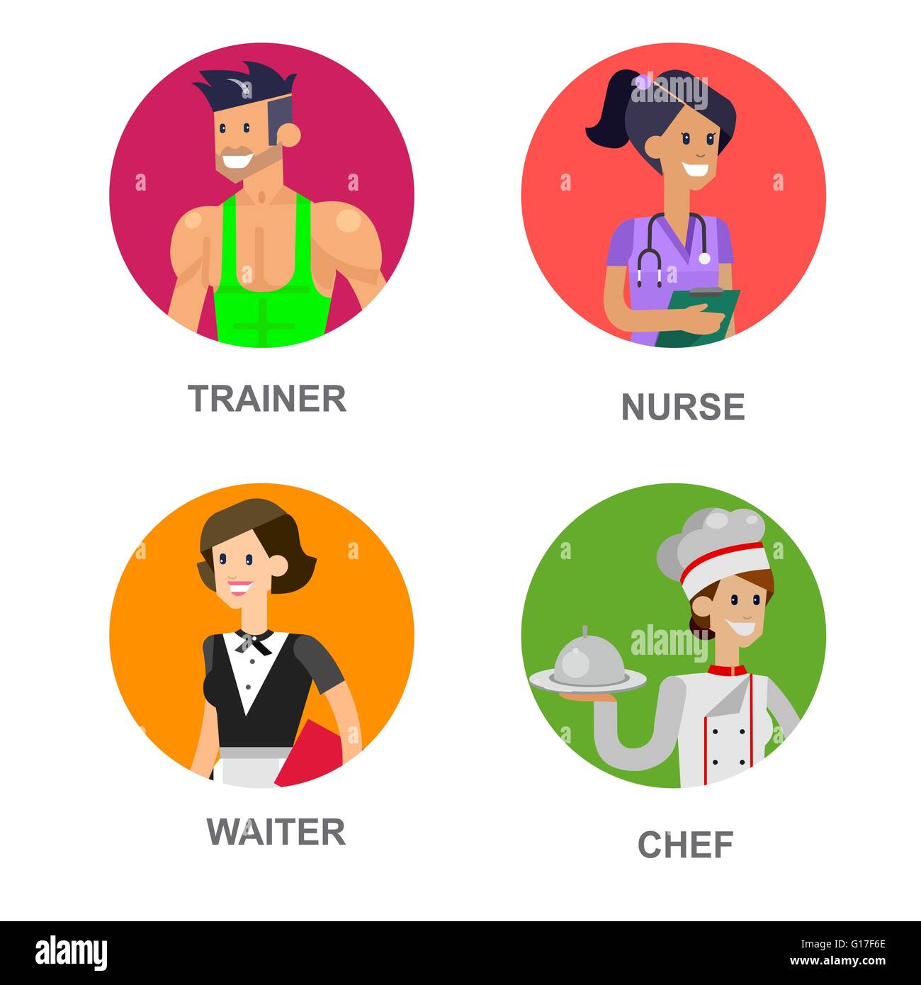 Profession people. Detailed character Stock Vector Image & Art - Alamy