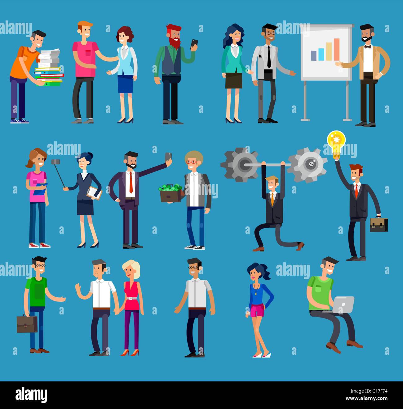 Vector detailed characters people, business Stock Vector Image & Art ...