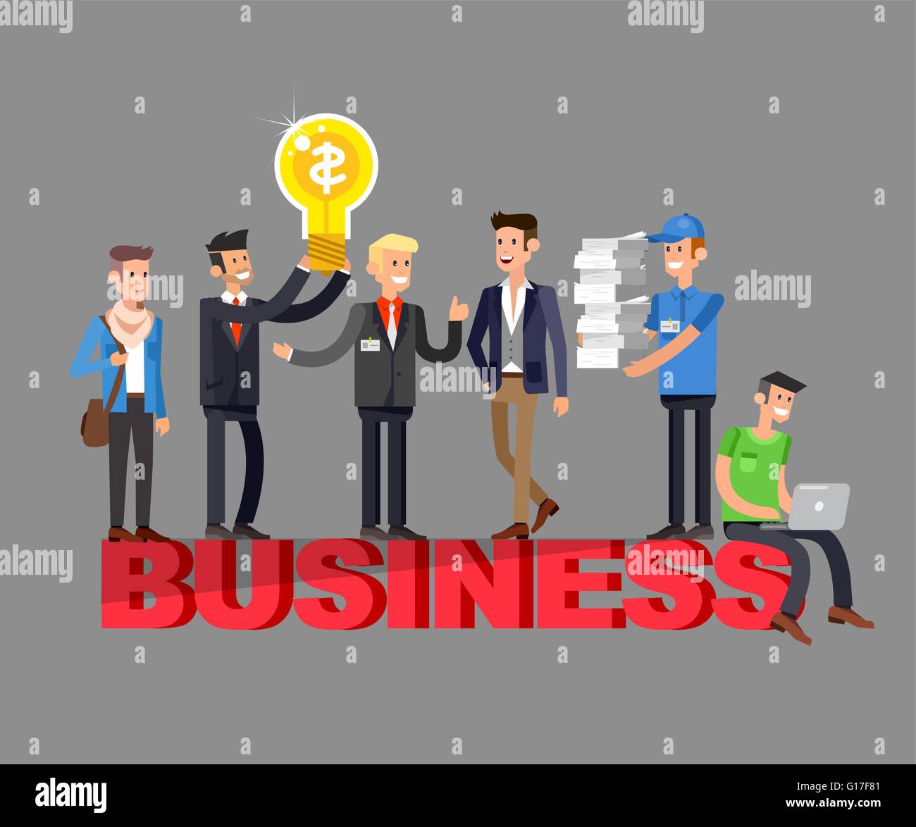 Vector detailed characters people, business Stock Vector Image & Art ...