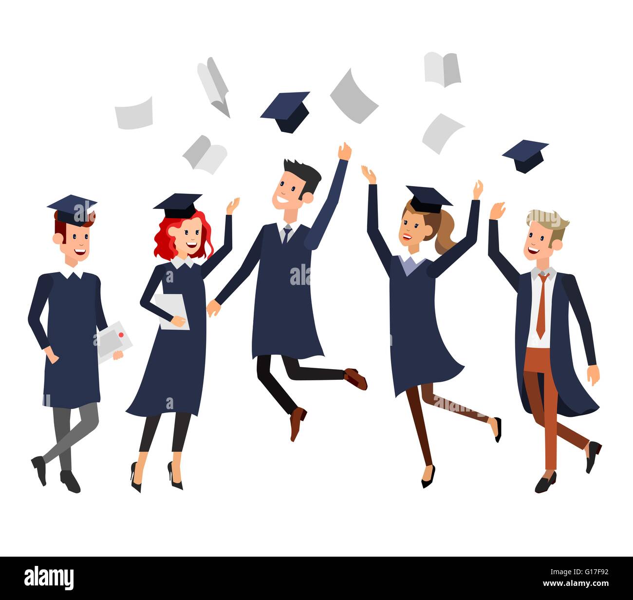 university students graduation Stock Vector Image & Art - Alamy