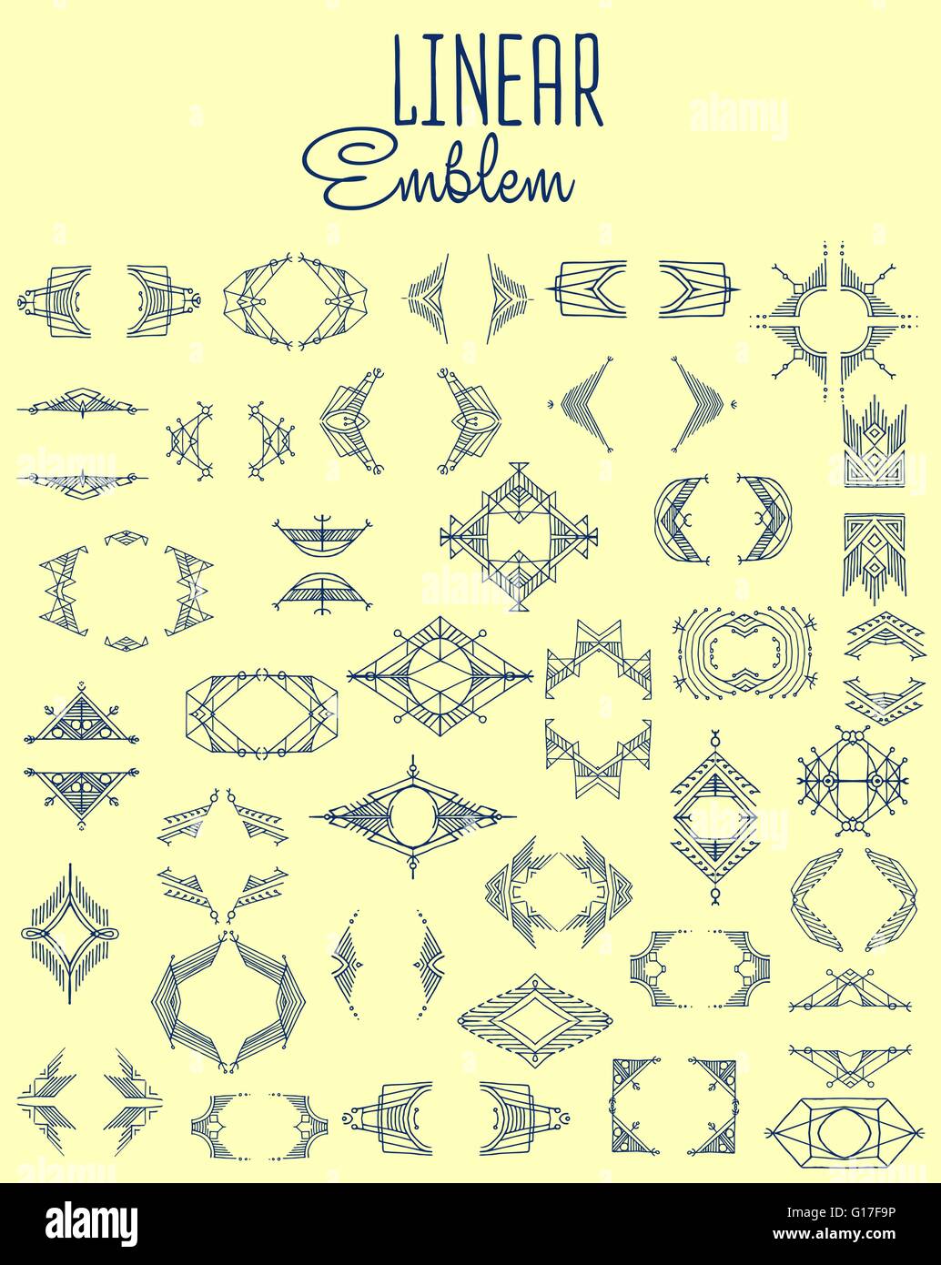 Set of elegant monogram design. Vector illustration Stock Vector Image ...