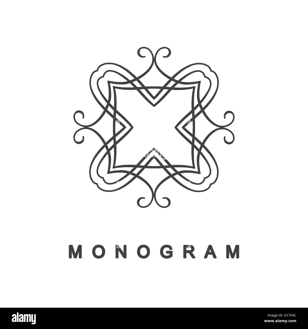 Set of monogram logo template Stock Vector Image & Art - Alamy