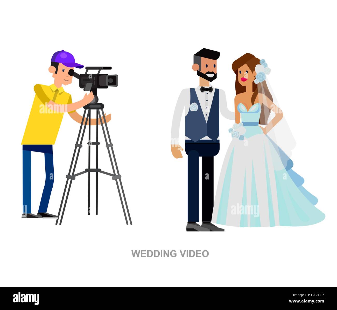 Videographer frame Stock Vector Images - Alamy