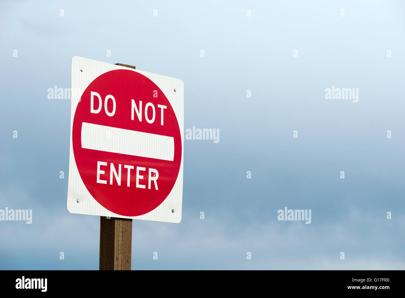 Do Not Enter sign by a highway in Idaho Stock Photo - Alamy