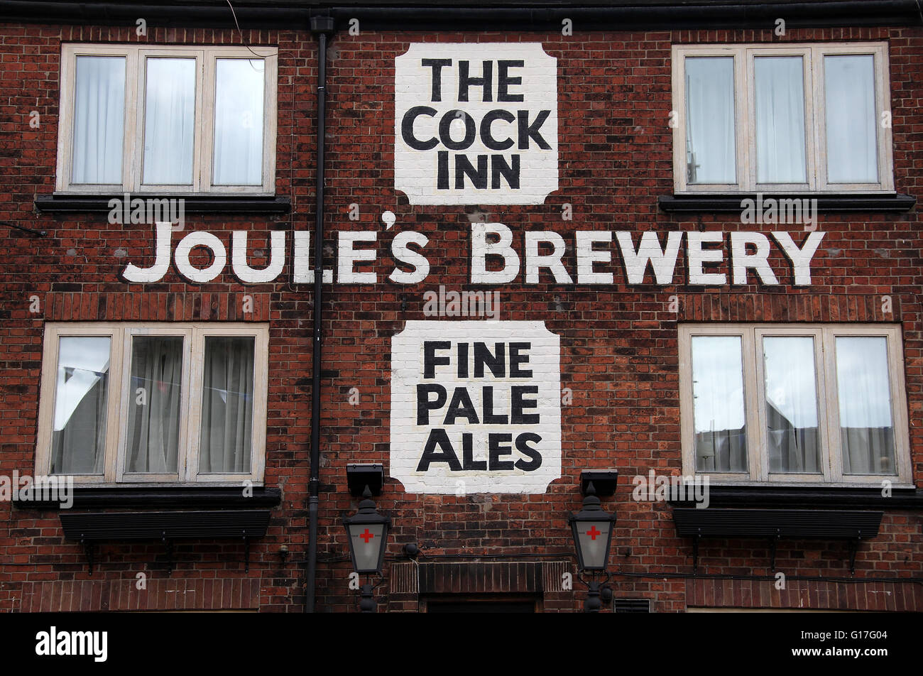 The Cock Inn Pub at Leek in Staffordshire Stock Photo - Alamy