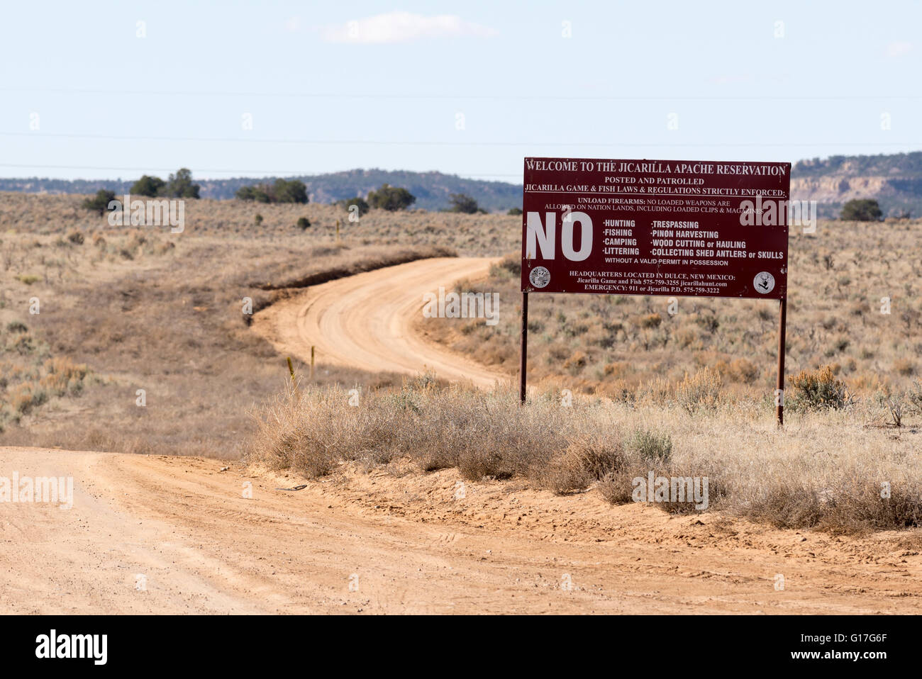 Apache reservation sign hi-res stock photography and images - Alamy