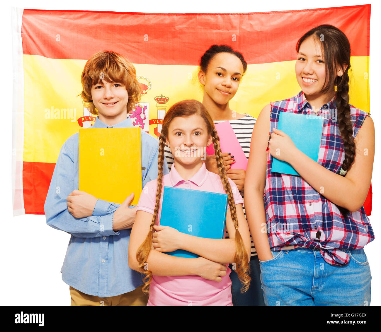 Spanish school boys standing hi-res stock photography and images - Alamy
