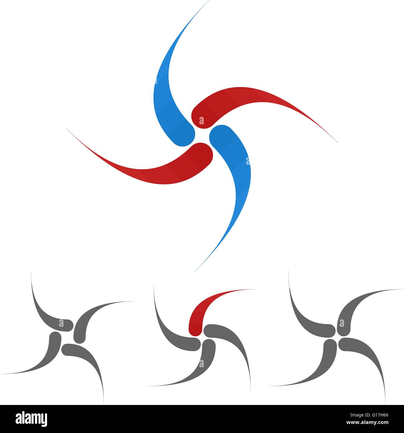 Curved logo vector design set Stock Vector Image & Art - Alamy