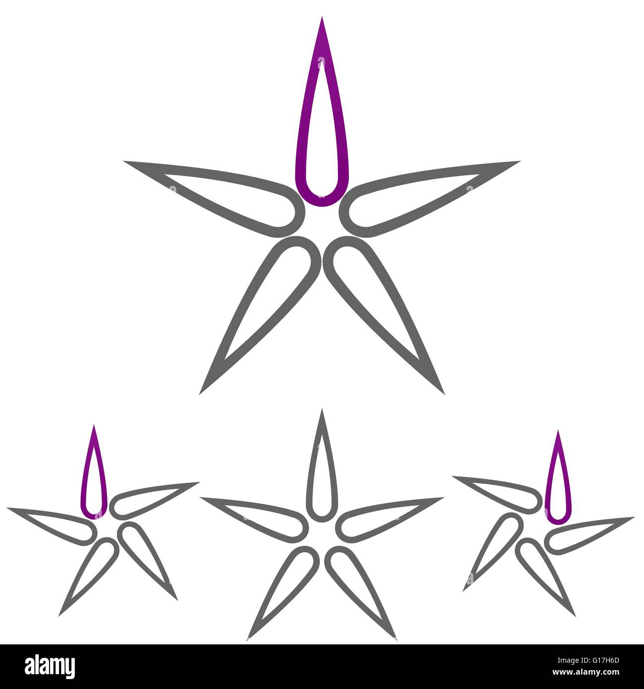 Star logo vector design set Stock Vector Image & Art - Alamy