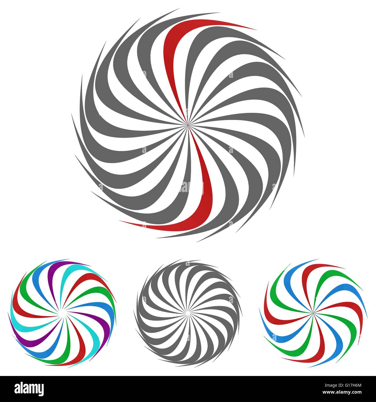 Swirl logo vector icon spinning twist hi-res stock photography and ...