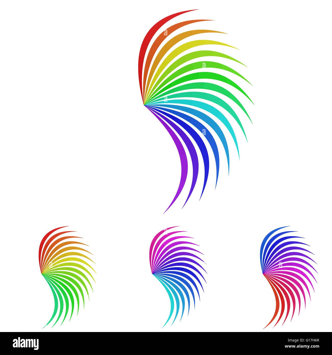 Rainbow bird logo hi-res stock photography and images - Alamy