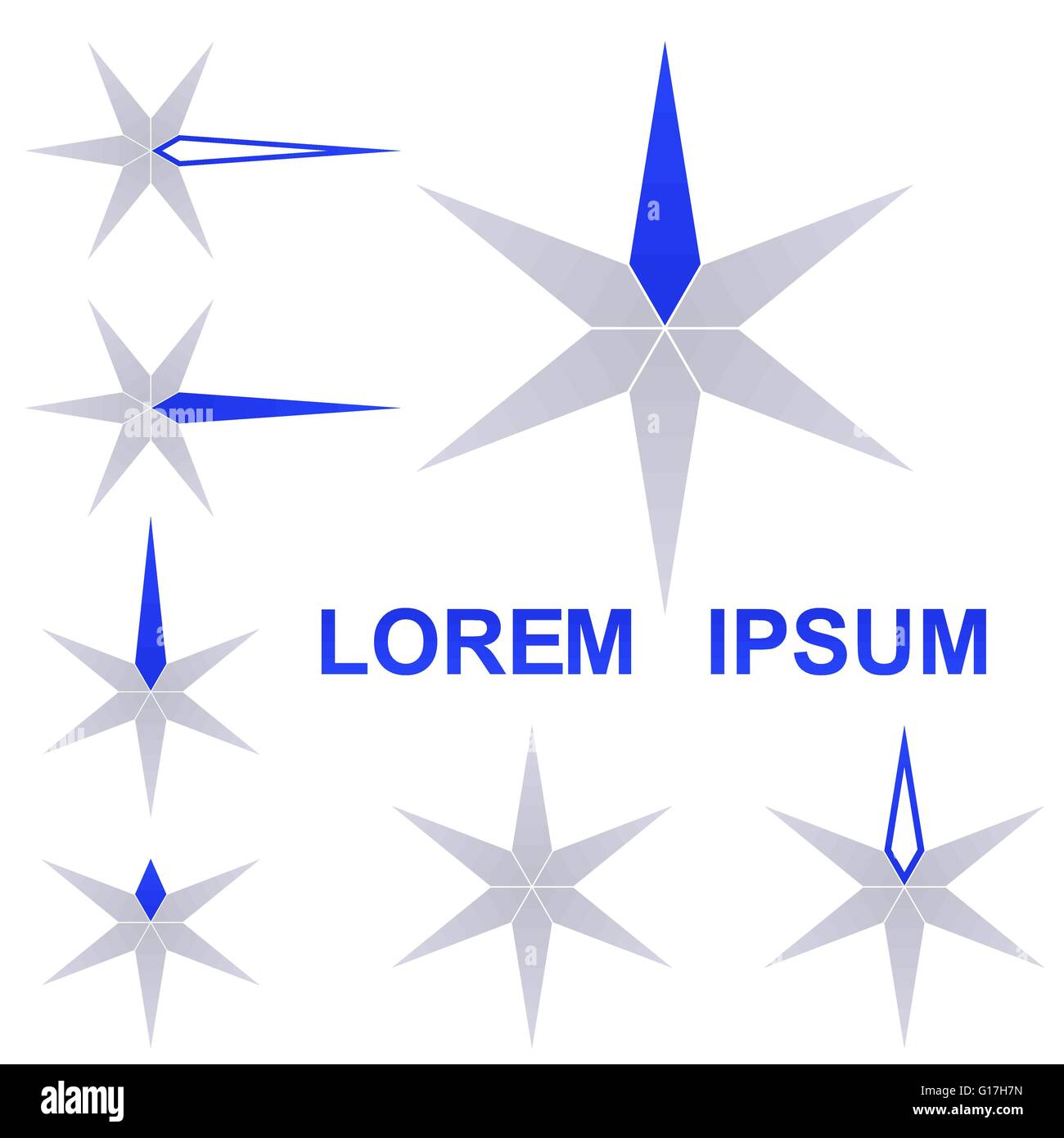 Star logo vector set Stock Vector Image & Art - Alamy