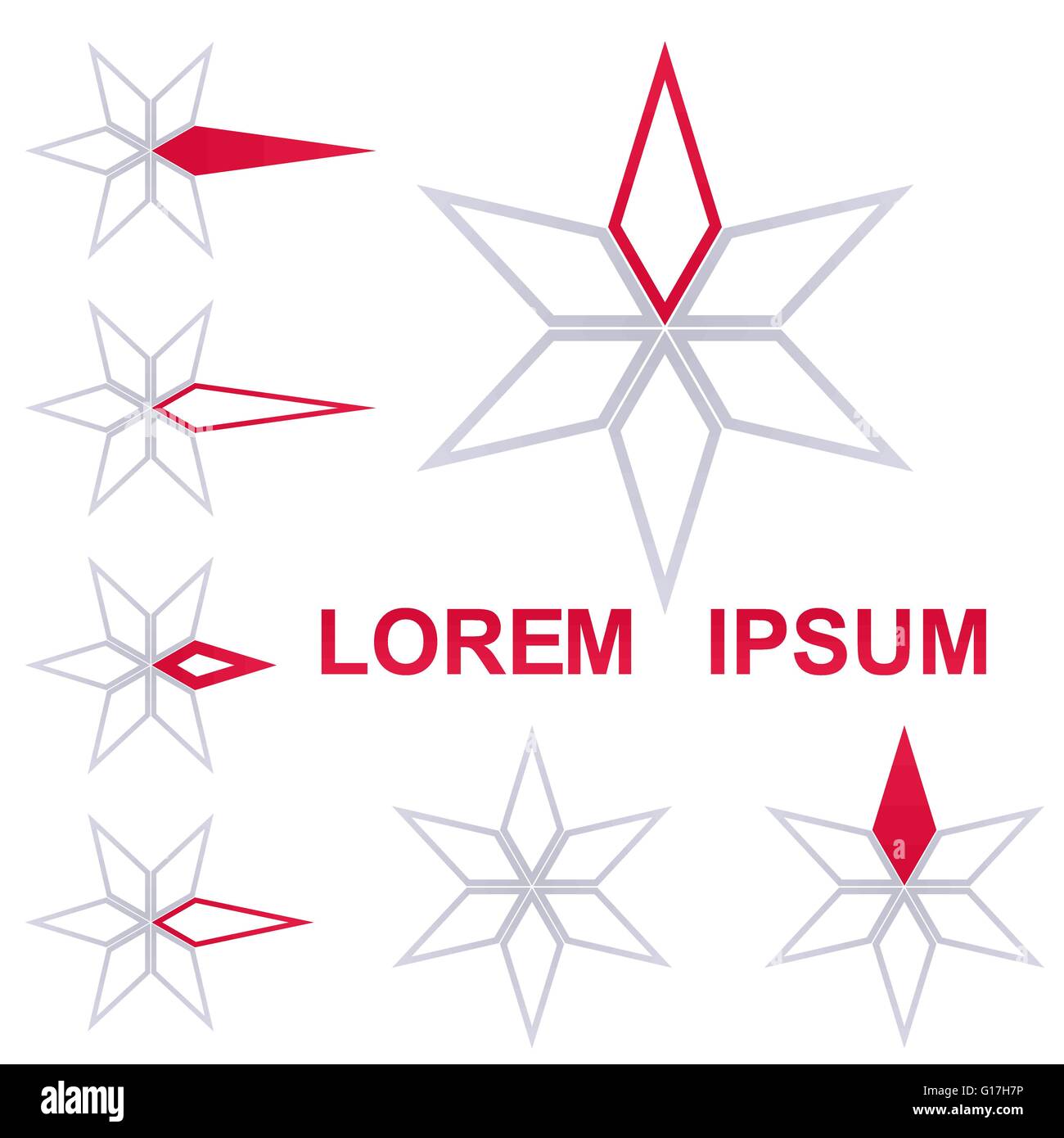 Star logo vector set Stock Vector Image & Art - Alamy