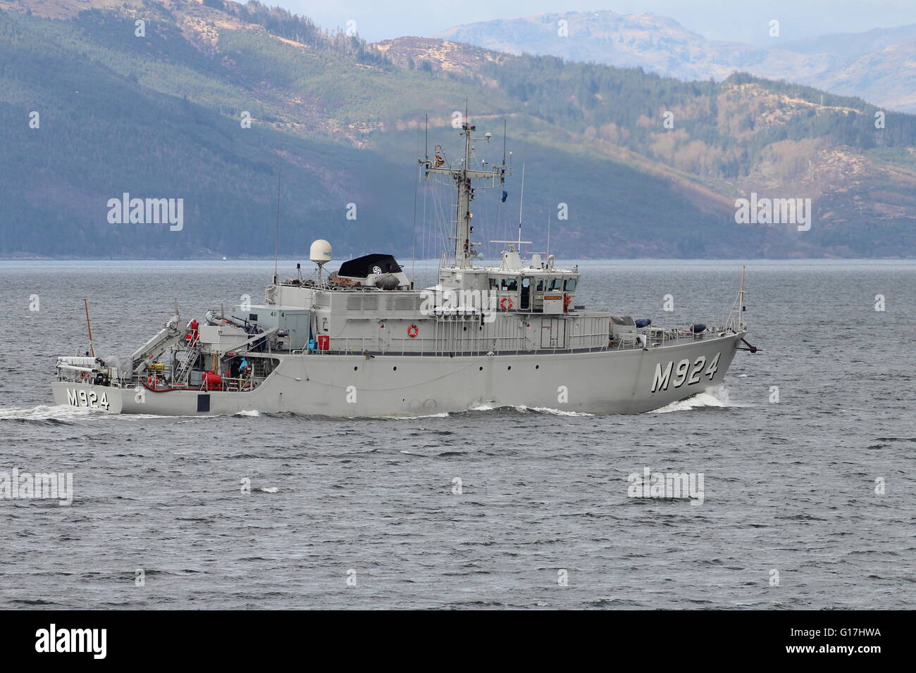 BNS Primula (M924), a Flower-class (Tripartite) minesweeper of the ...
