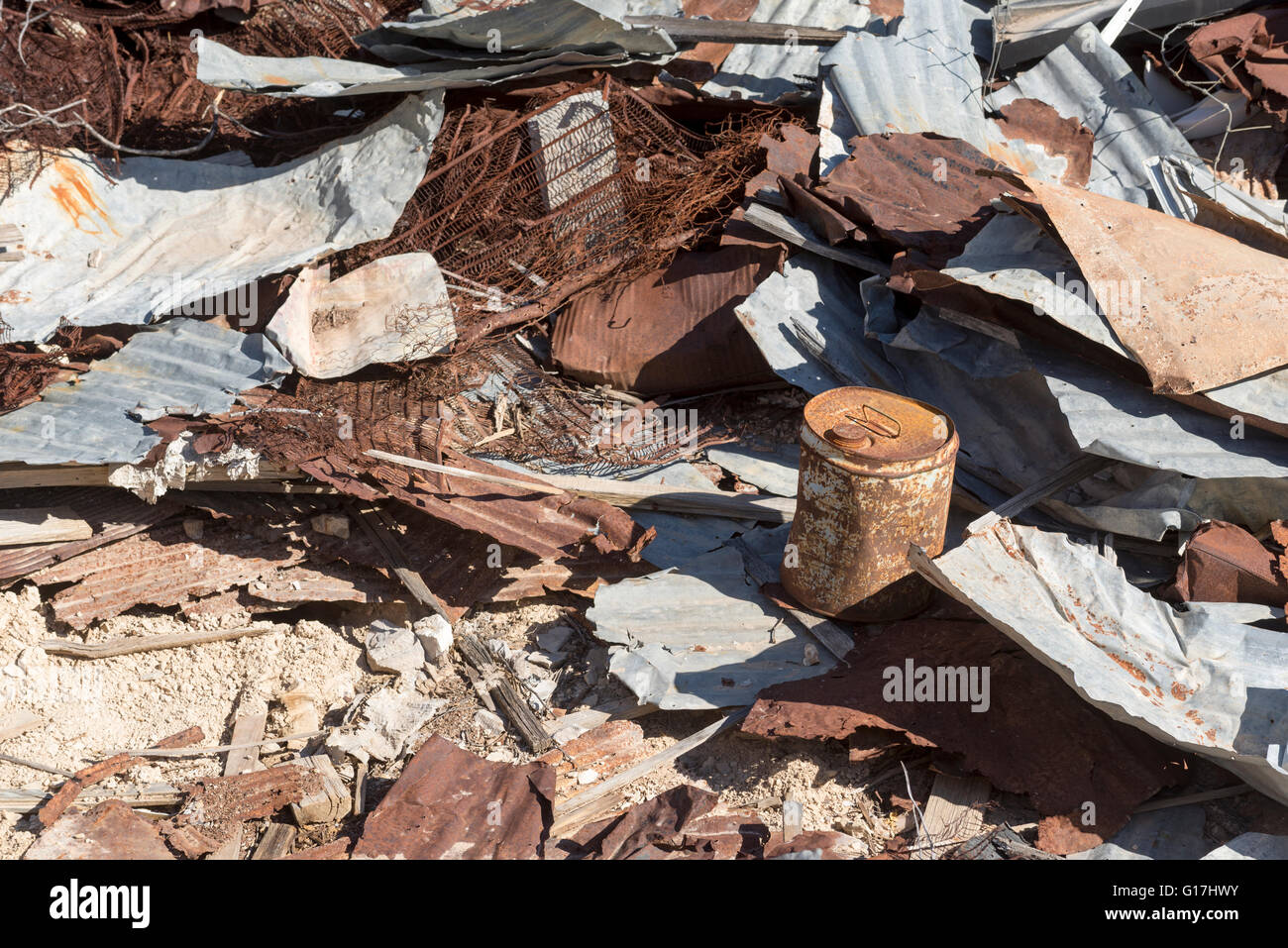 Garbage dump in the ghost town of Terlingua, Texas Stock Photo - Alamy