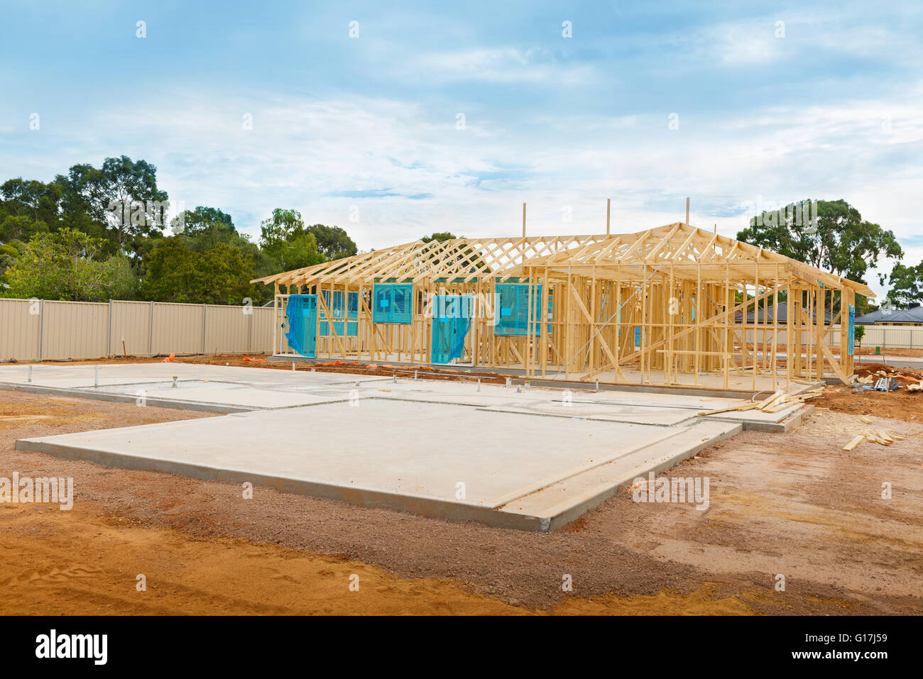 Construction site carpentry concrete structure hi-res stock photography ...