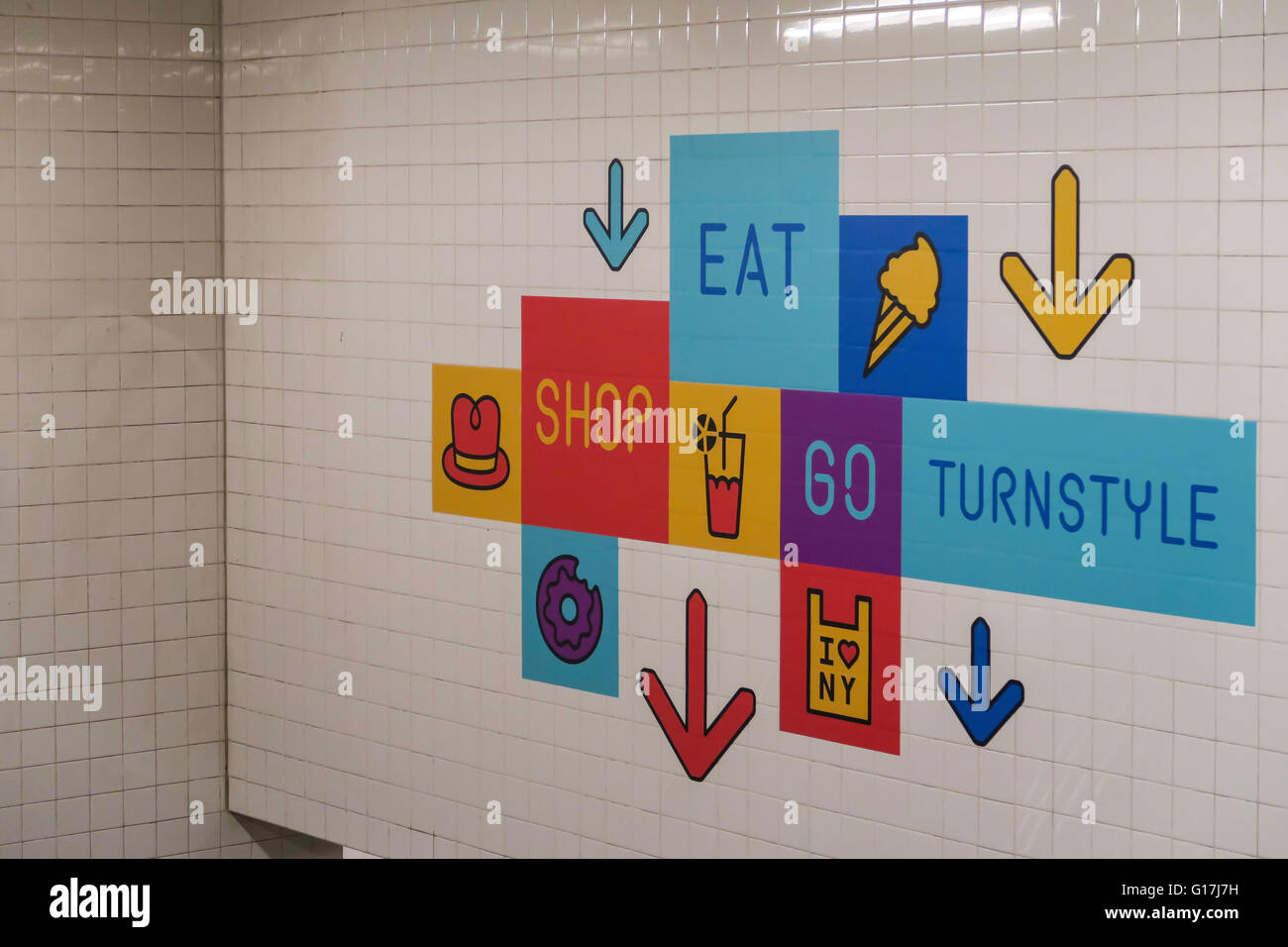 TurnStyle Underground Market at Columbus Circle, New York City, USA ...