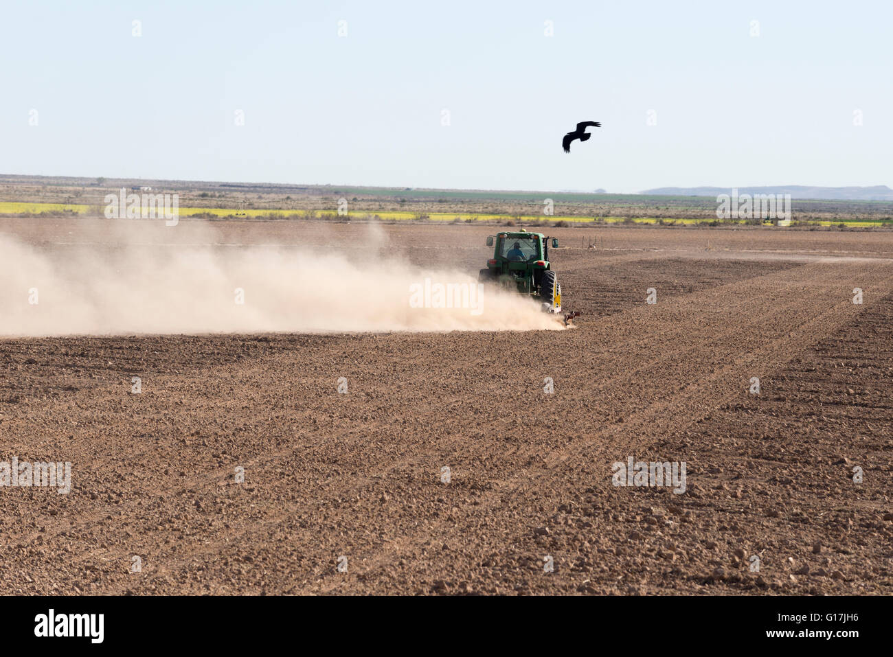 Erosion tractor dust soil hi-res stock photography and images - Alamy