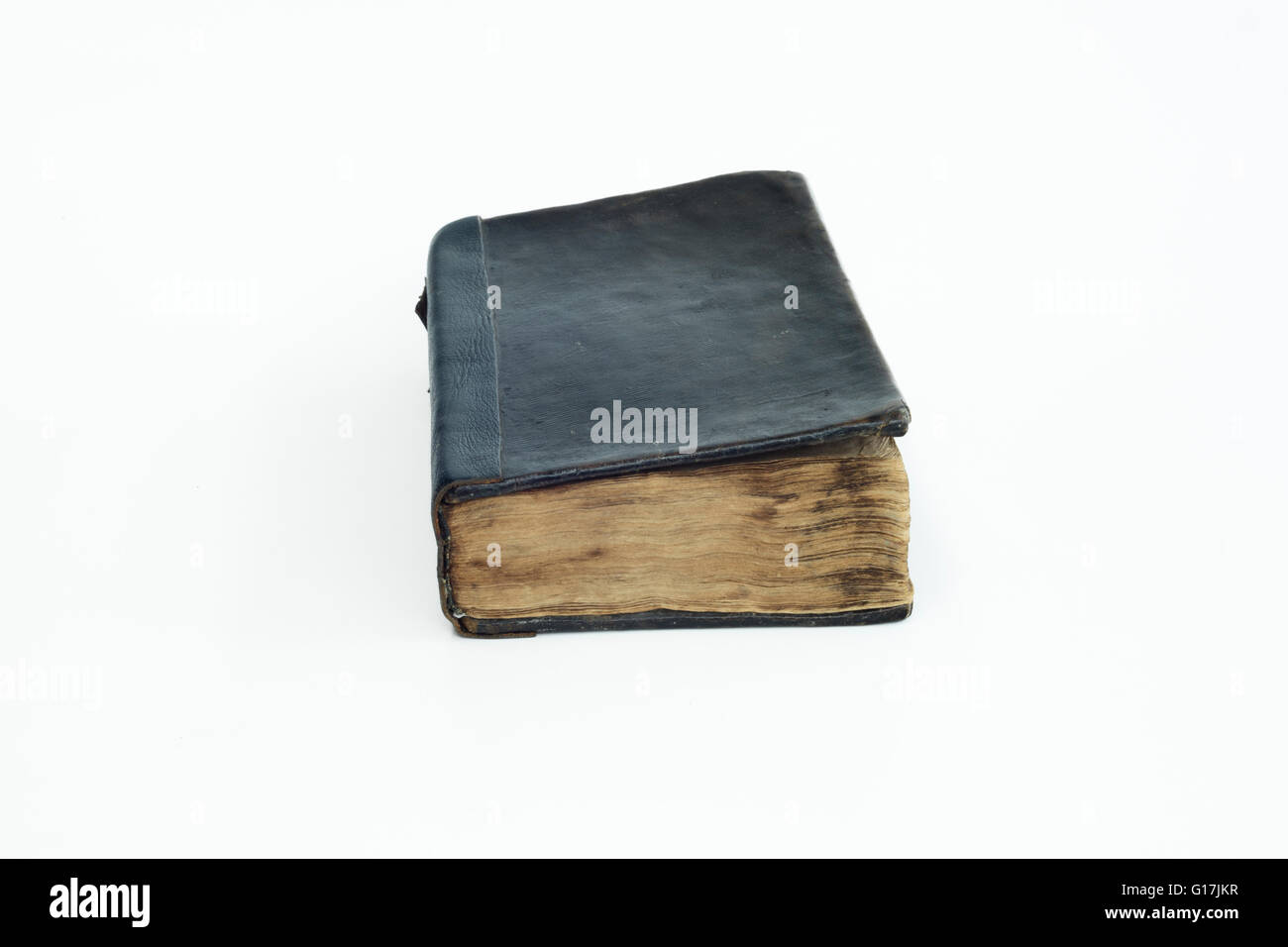 Old ancient book with isolated white background Stock Photo - Alamy
