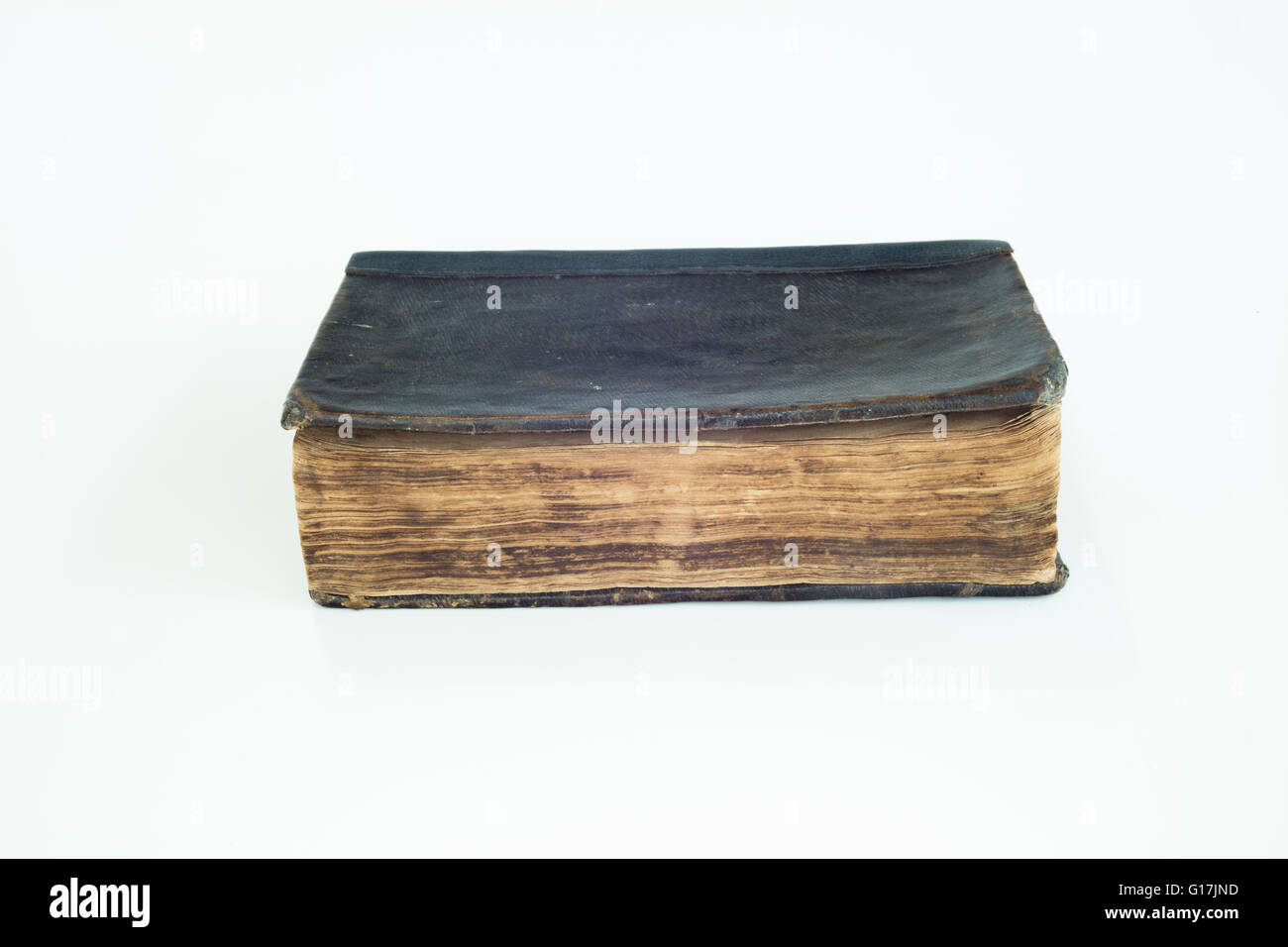 Old ancient book with isolated white background Stock Photo - Alamy