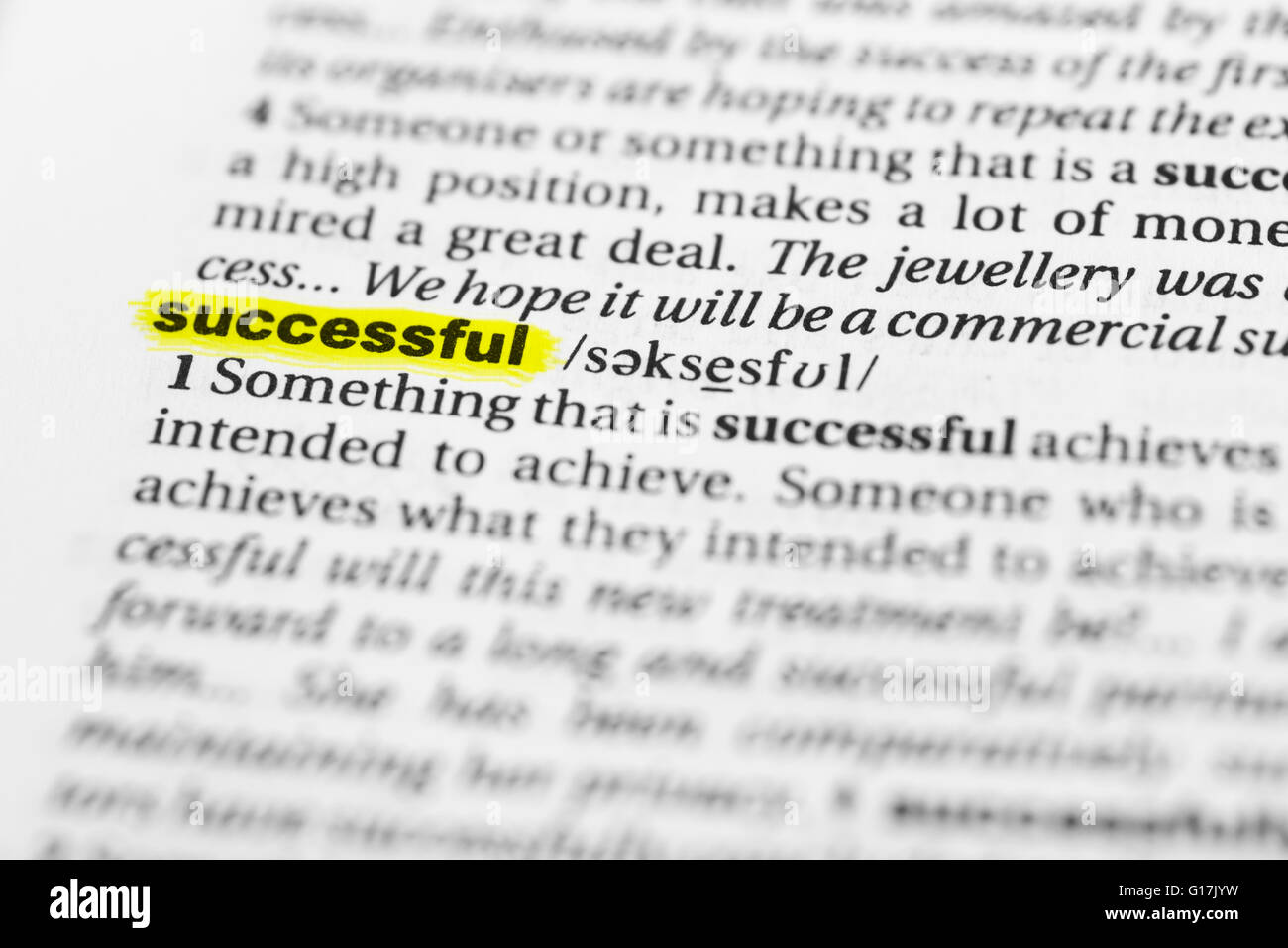 Successful english hi-res stock photography and images - Alamy