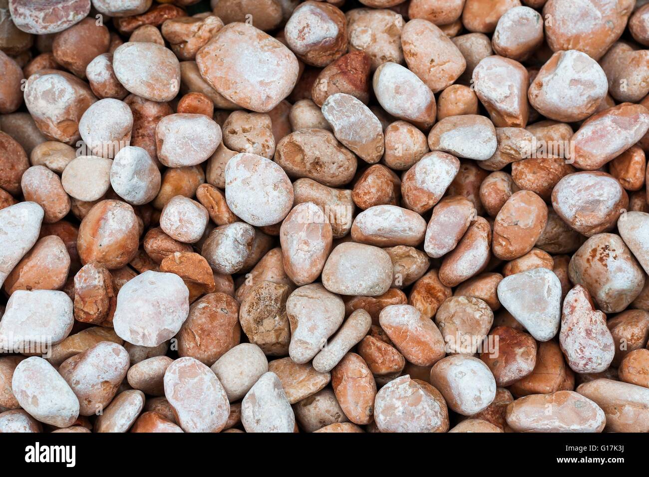 Background of small brown rocks Stock Photo - Alamy