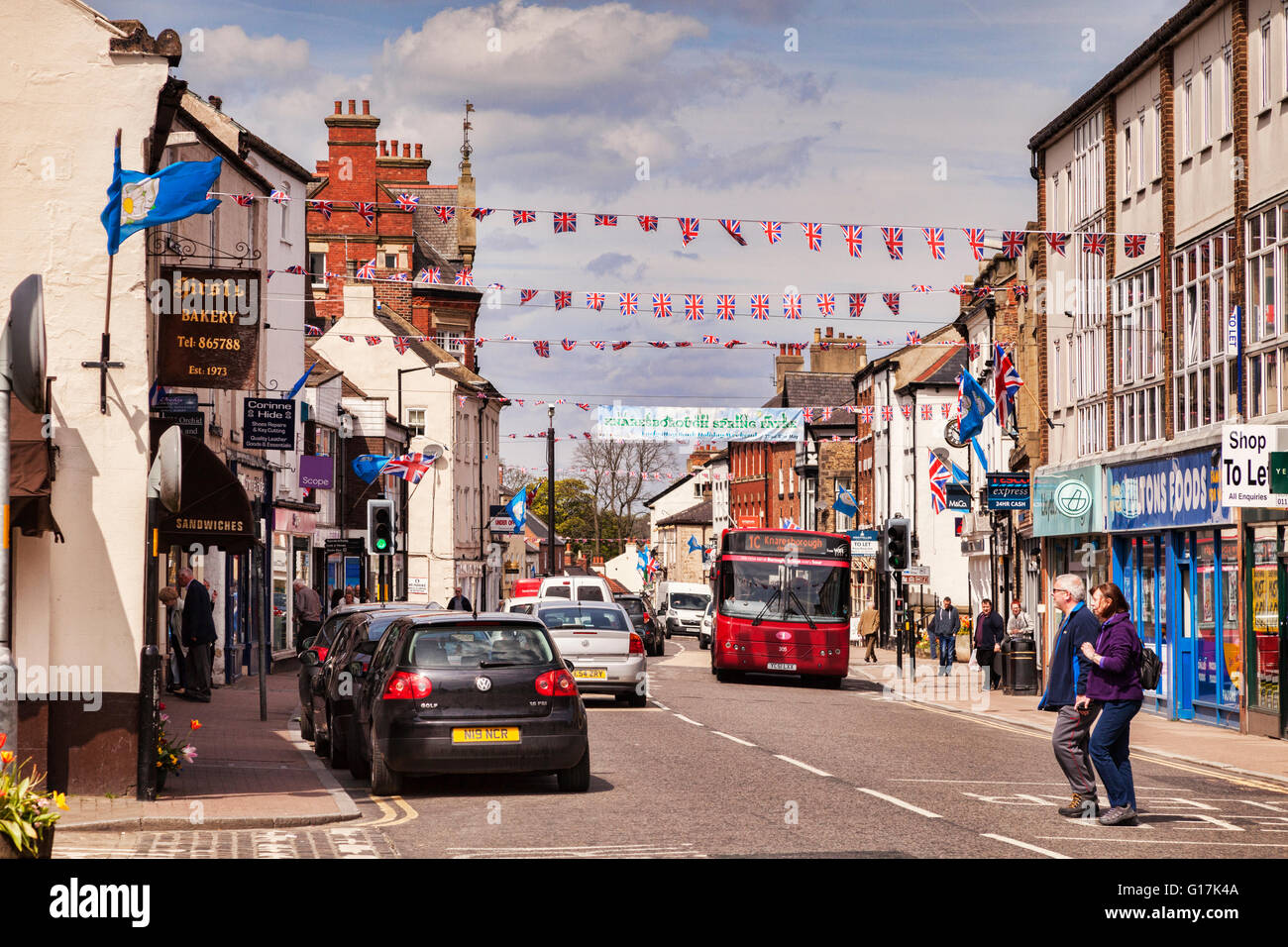 Knaresborough High Street, North Yorkshire, England UK Stock Photo - Alamy
