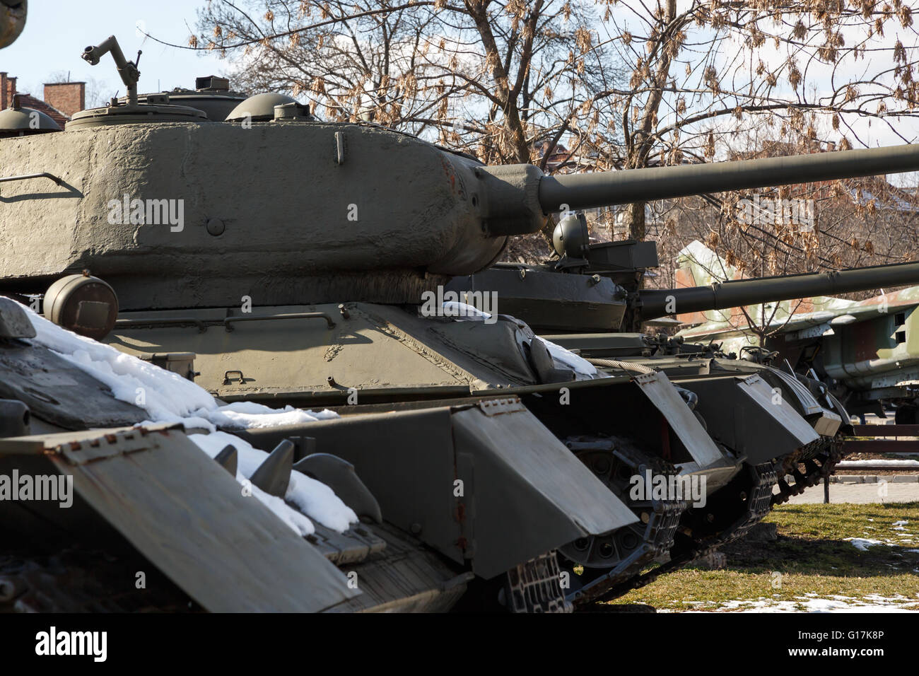 Green military armored tank Stock Photo - Alamy