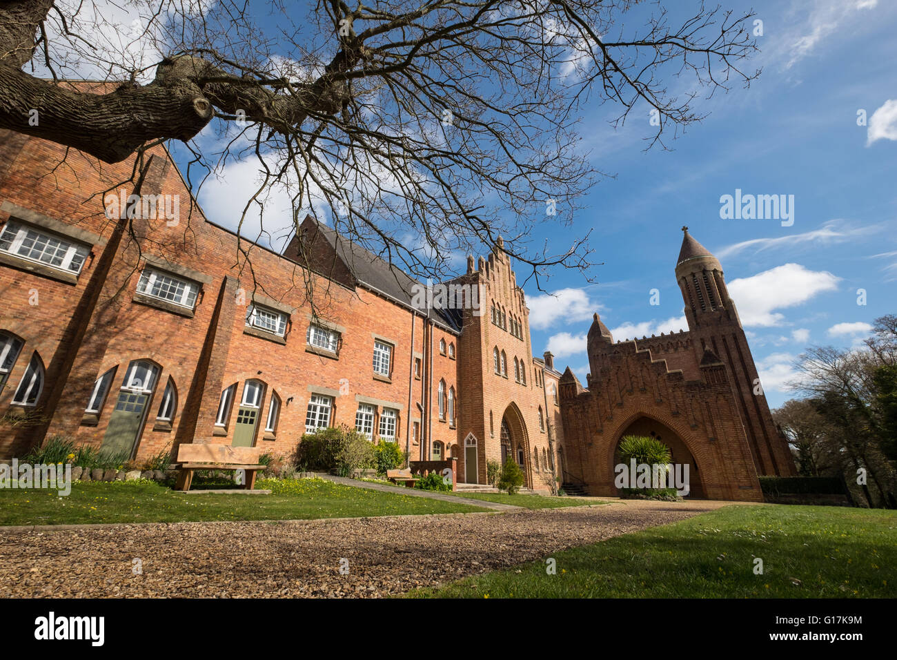 A general view of Quarr Abbey on the Isle of Wight Stock Photo - Alamy