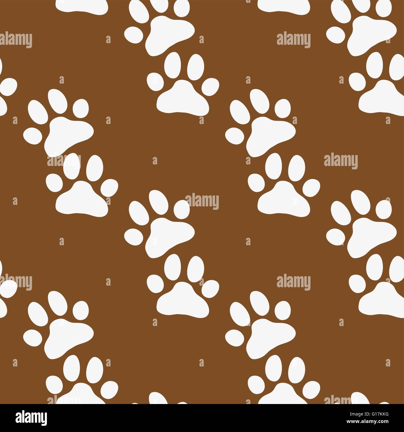 Paw zoo pattern. Brown vector for zoo design Stock Vector Image & Art ...