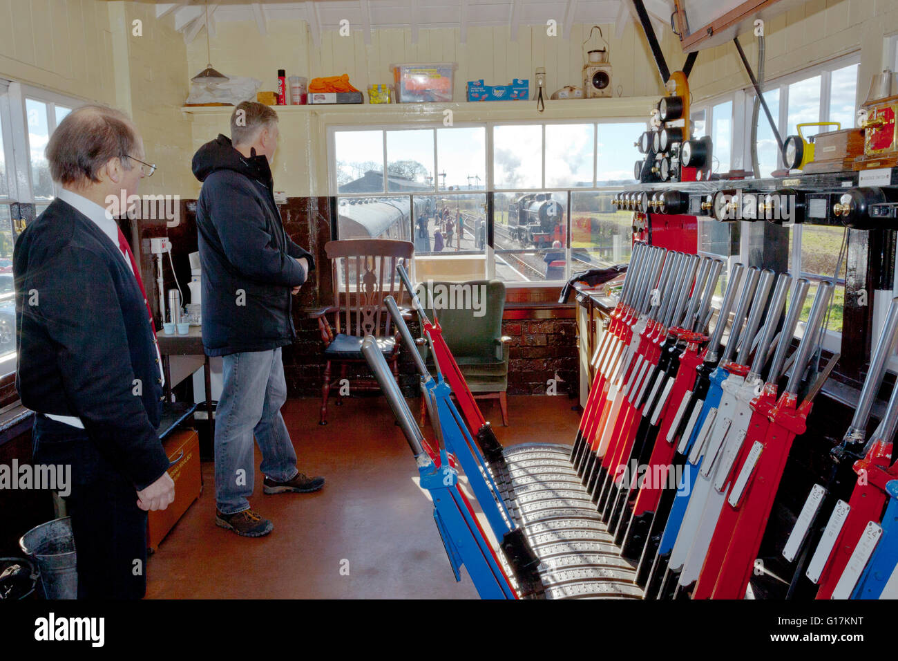 Mike Bussel, the signalman at Bishops Lydeard signalbox on the West ... Mike Bussel, the signalman at Bishops Lydeard signalbox on the West ...