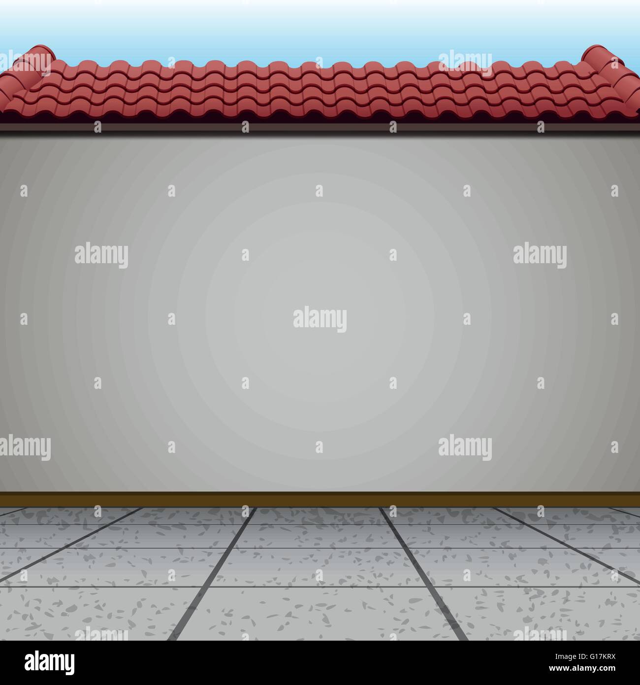 House roof red tile Stock Vector Images - Alamy