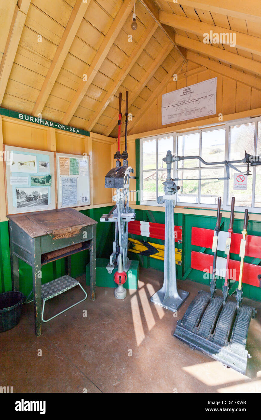The former Burnham on Sea signal box is now restored at Washford ...