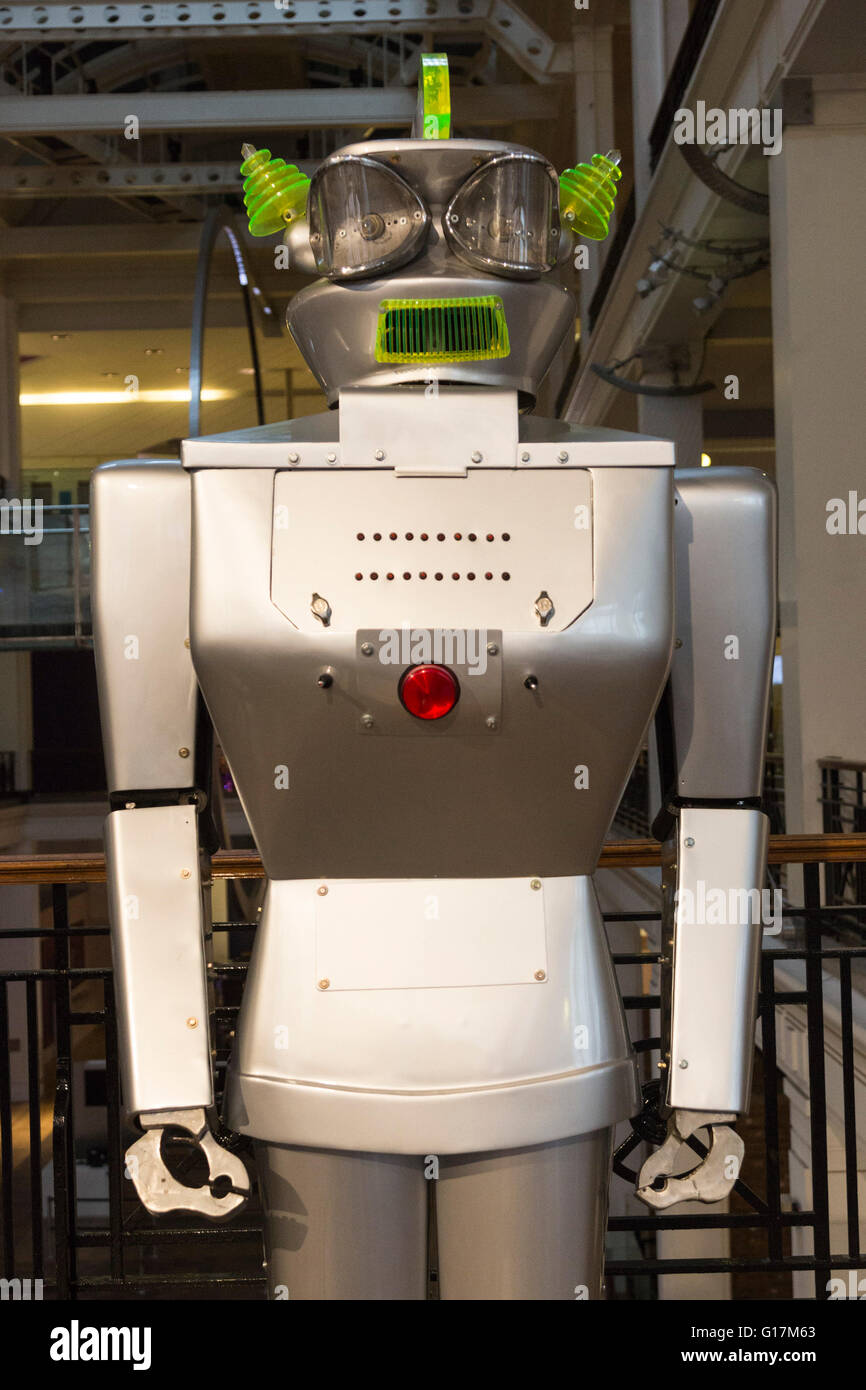 London, UK. 10 May 2016. Pictured: Cygan, a humanoid robot built by Dr ...