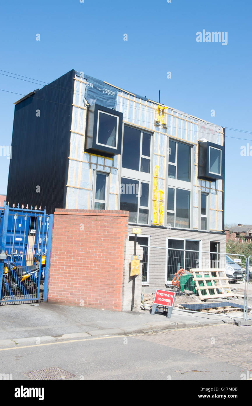 A new office block being constructed in Sheffield, South Yorkshire ...