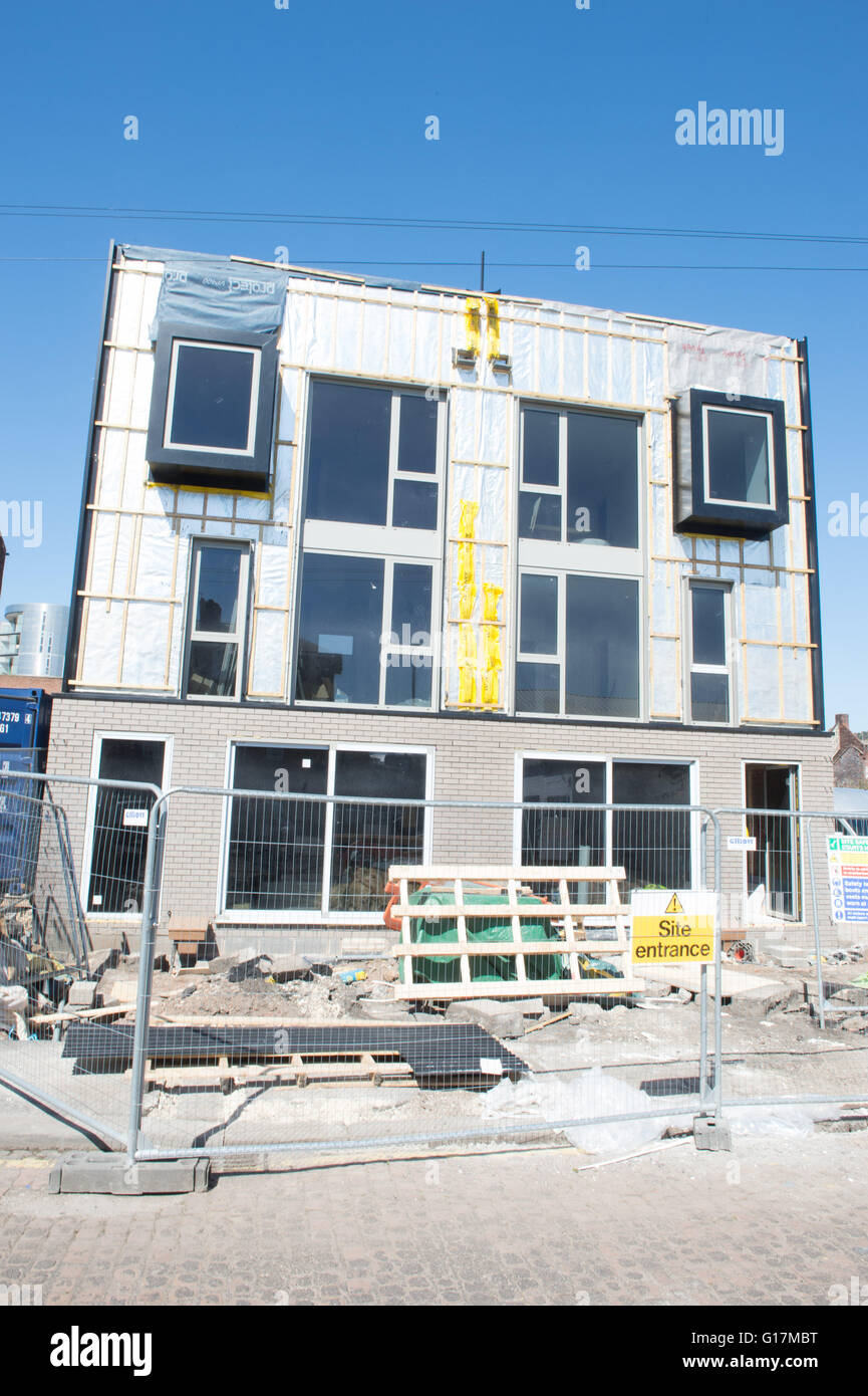 A new office block being constructed in Sheffield, South Yorkshire ...