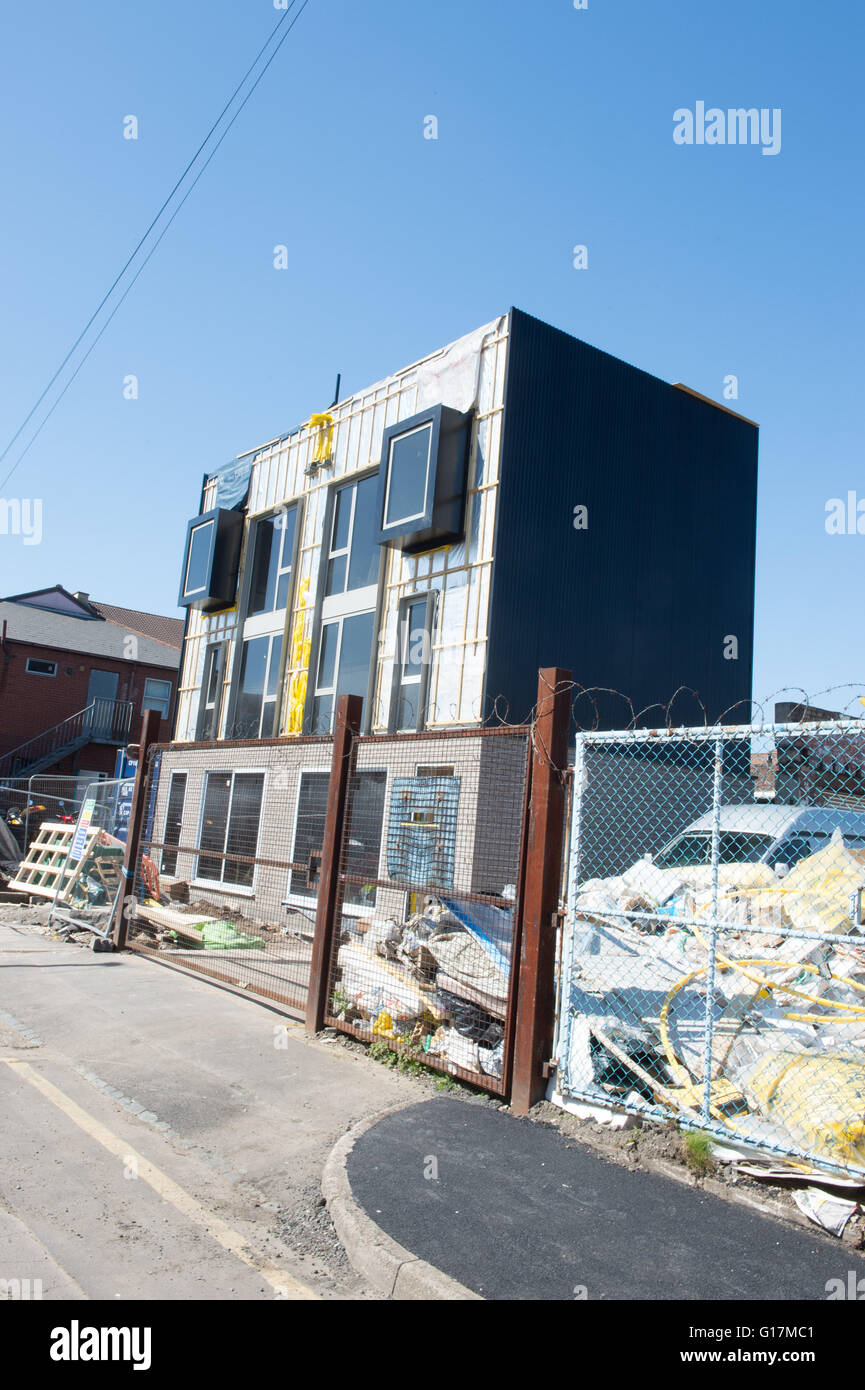 A new office block being constructed in Sheffield, South Yorkshire ...