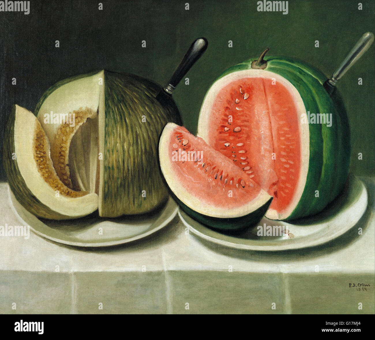 Daoud Corm - Melons - Mathaf Arab Museum of Modern Art Stock Photo - Alamy