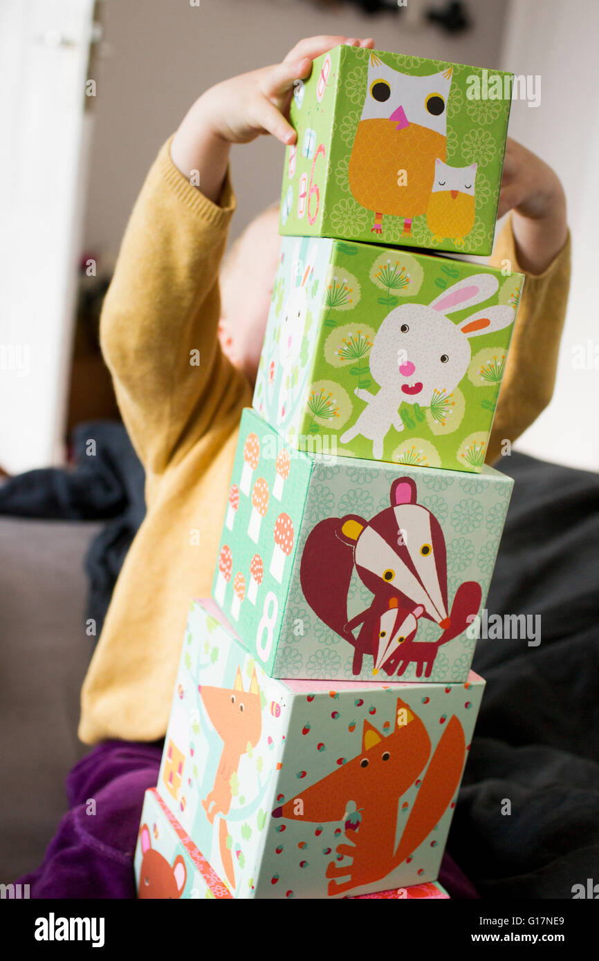 Building tower blocks child hi-res stock photography and images - Alamy