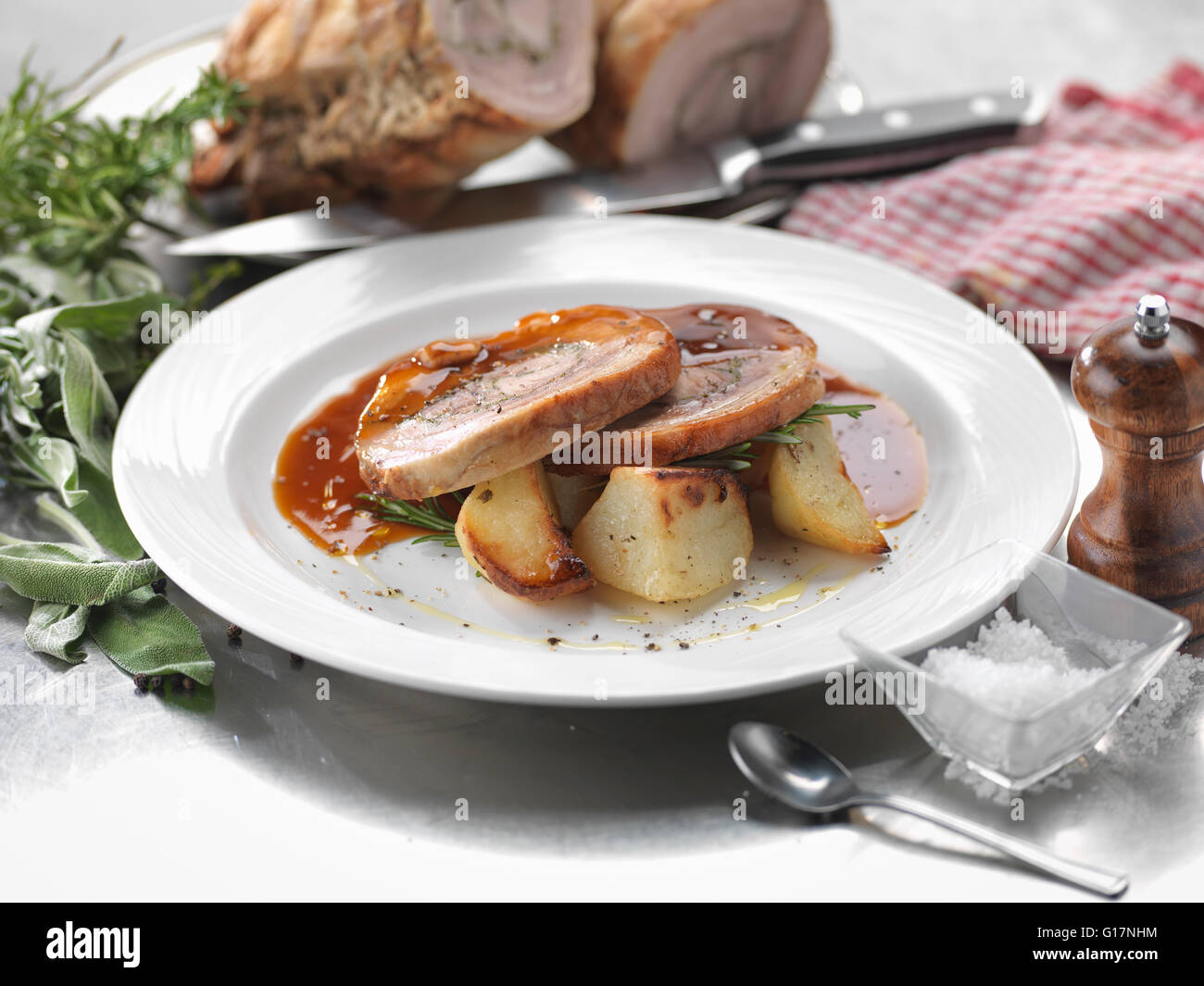 Porchetta pork hi-res stock photography and images - Alamy
