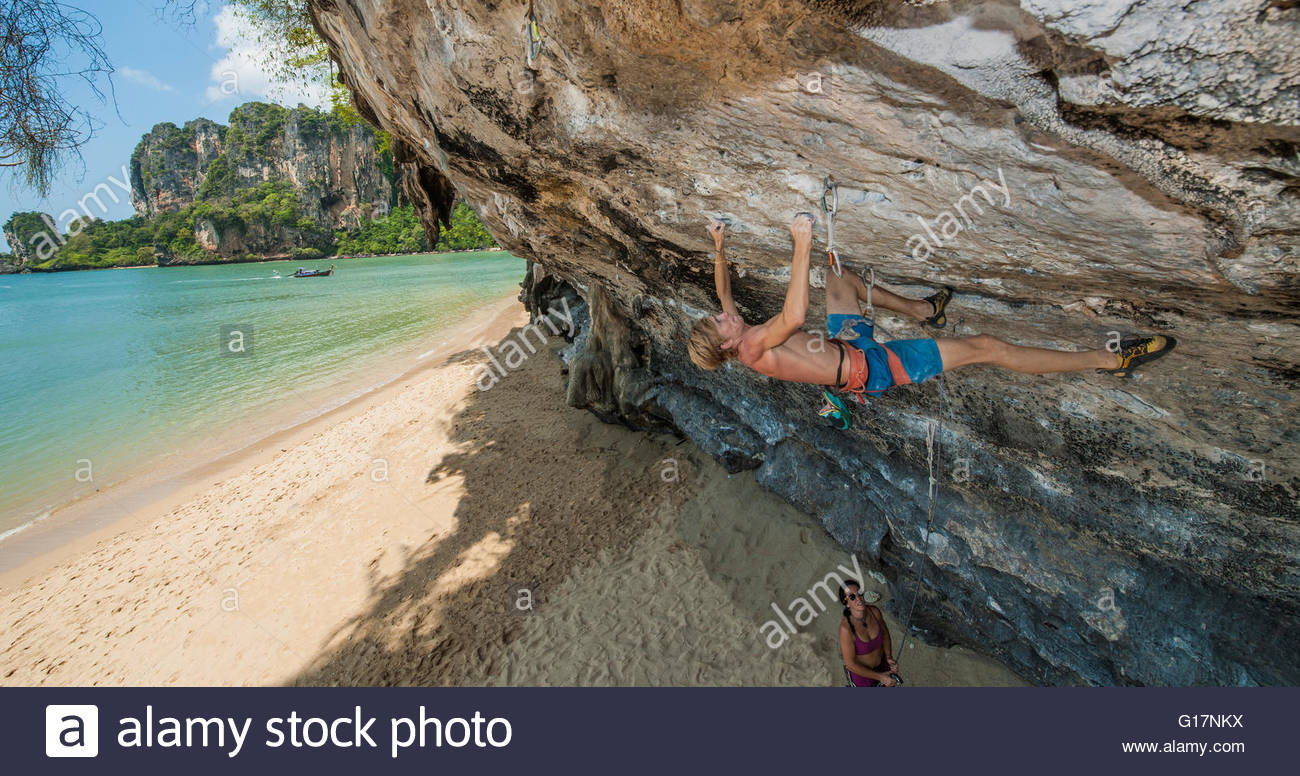 Railay Beach Climbing Stock Photos & Railay Beach Climbing Stock Images ...