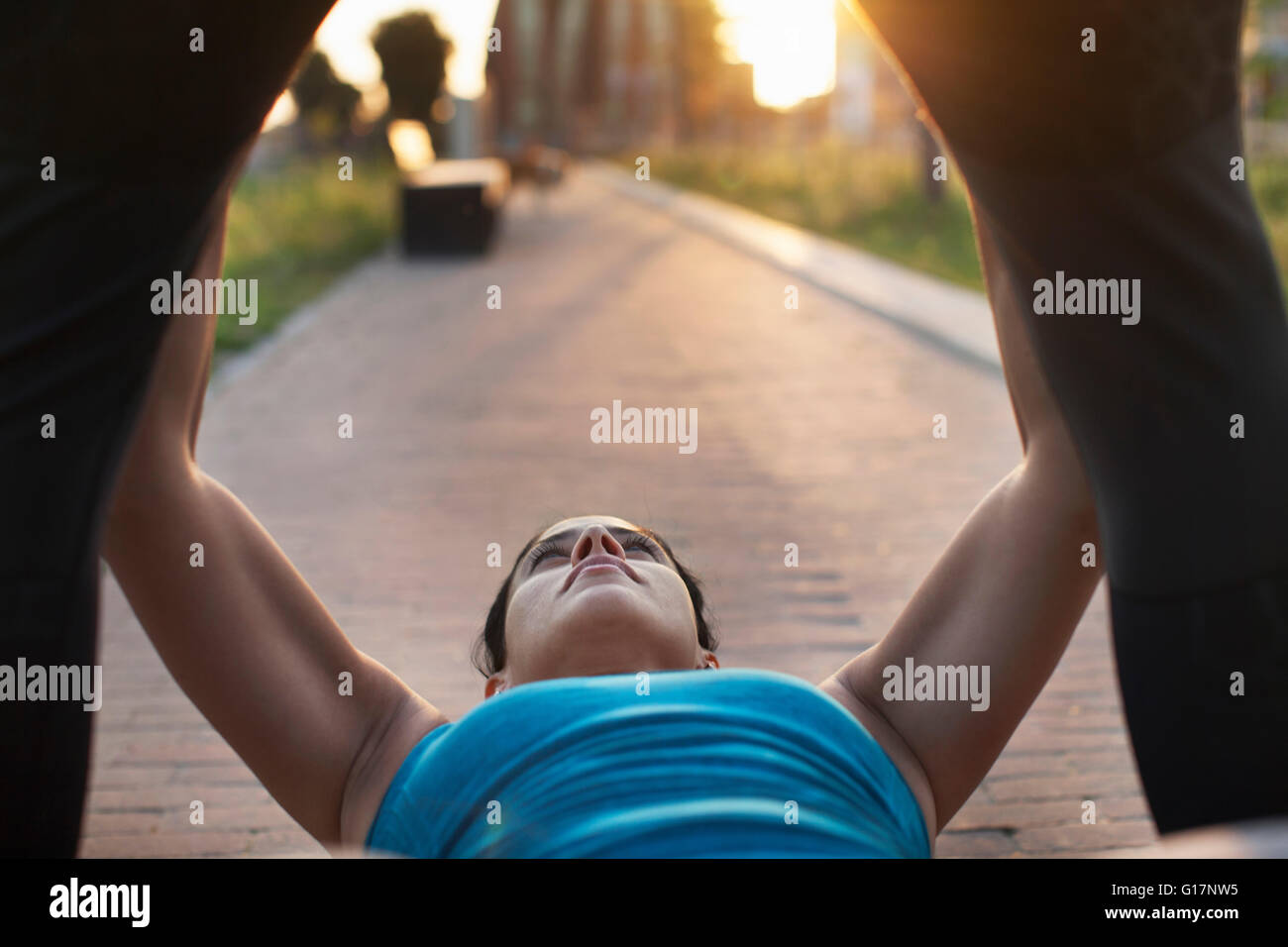 Between legs woman hi-res stock photography and images - Alamy