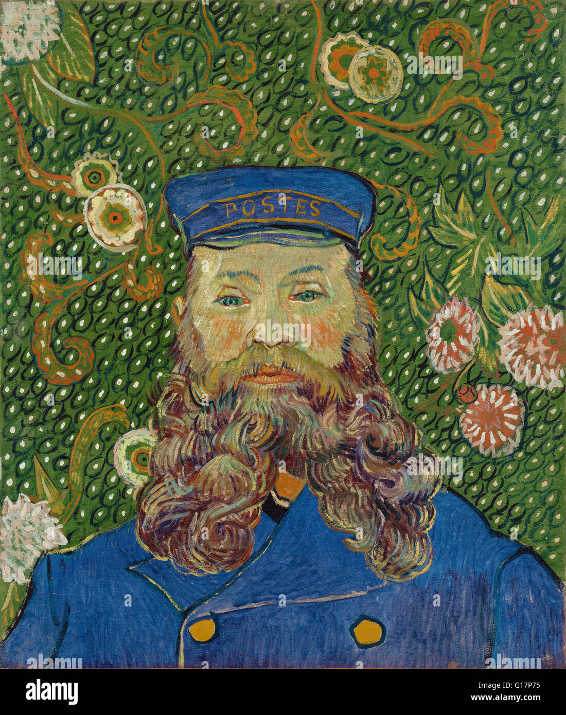 Vincent van Gogh - Portrait de Joseph Roulin - MoMA New-york Stock ...