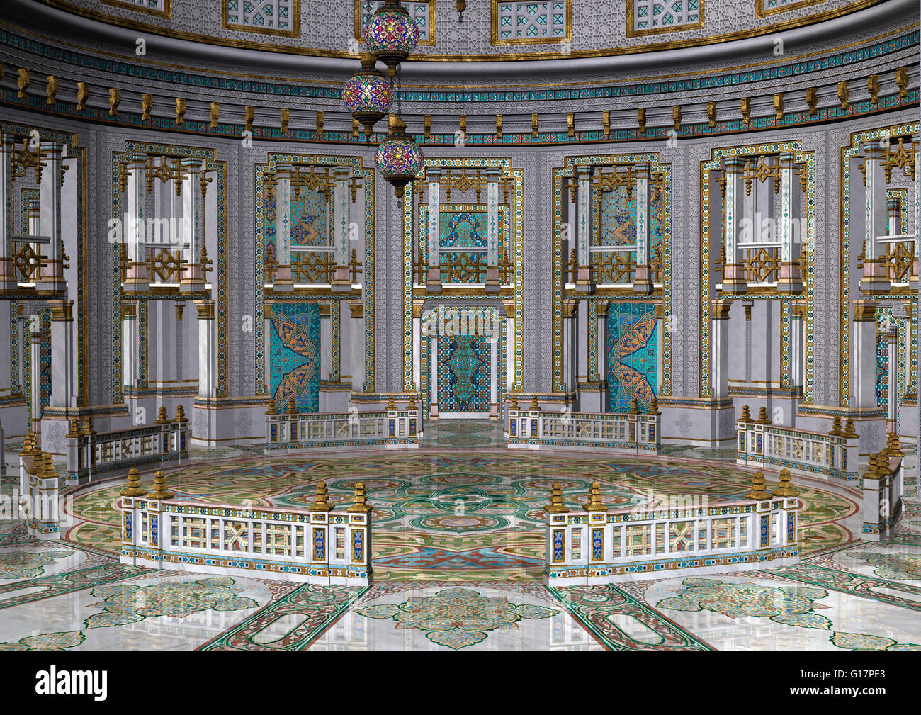 3d rendering grand palace hi-res stock photography and images - Alamy