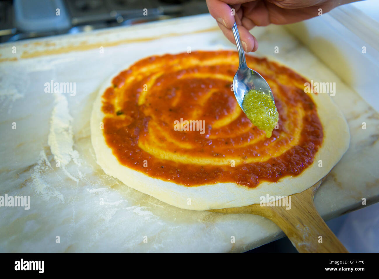 Pizza detail hi-res stock photography and images - Alamy