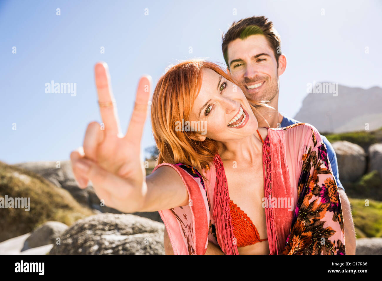 Man Making Peace Sign Stock Photos & Man Making Peace Sign Stock Images ...