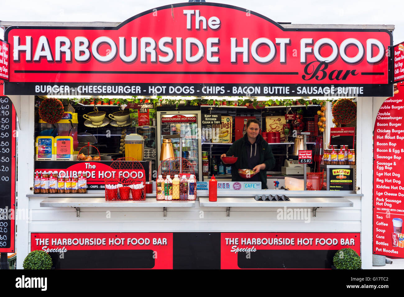 Hot Food Stall Stock Photo - Alamy